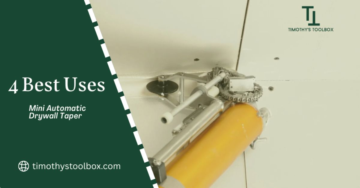 4 Best Uses for a Mini Automatic Drywall Taper — Timothy's Toolbox