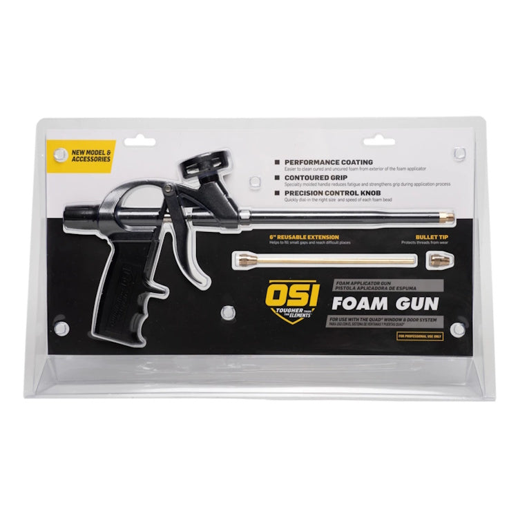 OSI QUAD Foam Gun with 6" Extension – PU Spray Foam Applicator ...