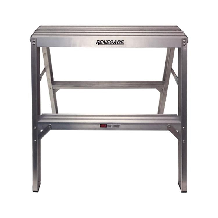 Renegade Tools 4' Step Up Aluminum Wide-Top Bench | 300 lb Capacity ...