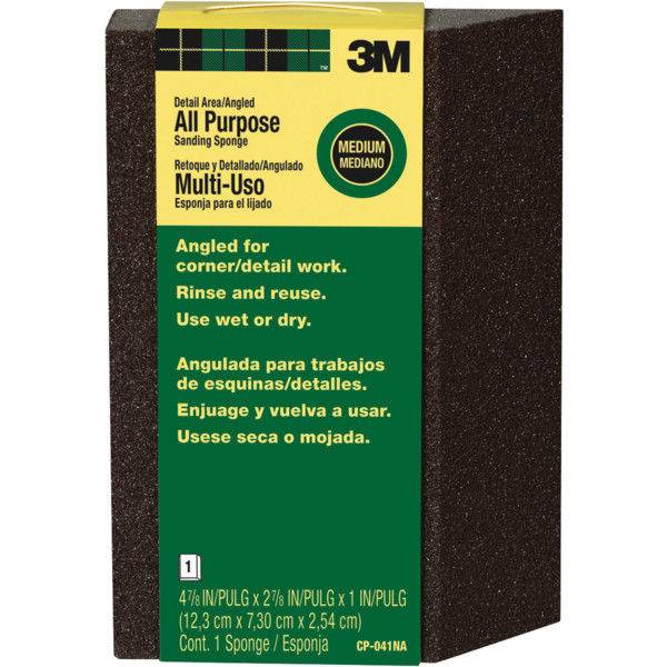 3M 4 7/8 in x 2 7/8 in Medium-Grit Angled Sanding Sponge — Timothy's ...