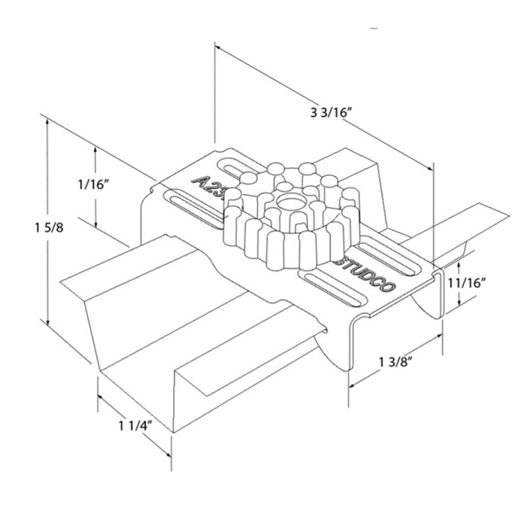 Resilmount A237R Furring Channel Sound Isolation Mount Clip