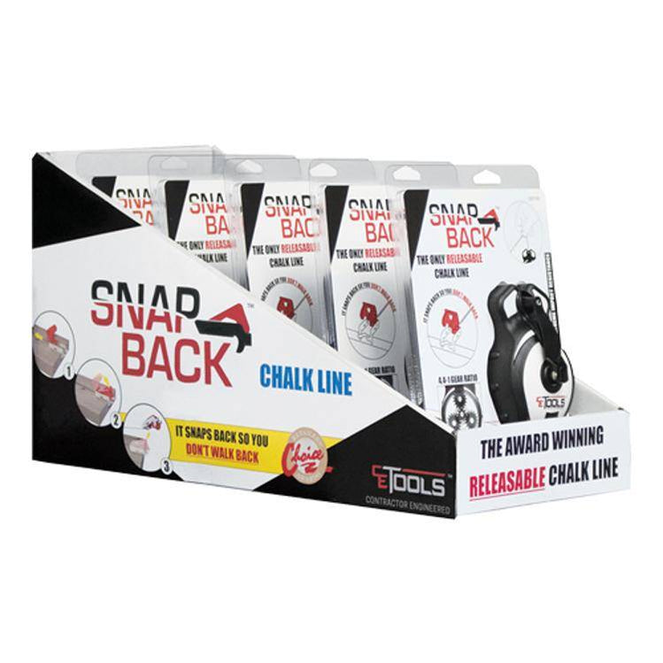 CE Tools Snap Back Chalk Line with Releasable Tip | Timothy's Toolbox