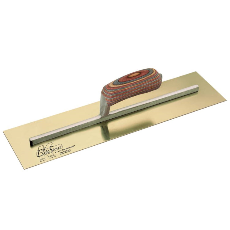 Kraft Tool 16"x 5" Elite Series 5 Star Golden Stainless Steel Trowel