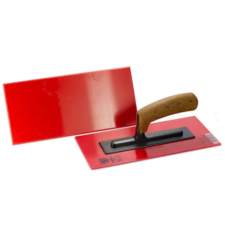 NELA Red PVC Stucco Float 11x5, 3mm Blade & Wood Handle — Timothy's Toolbox