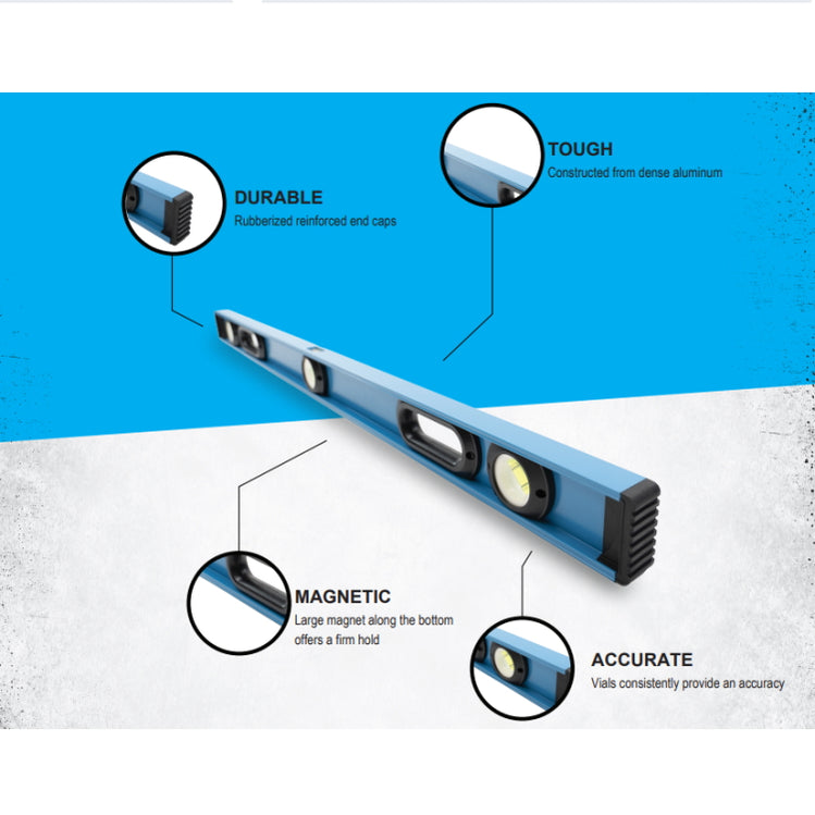 Ox Tools 24" I-Beam Trade Series Aluminum Magnetic Level — Timothy's ...