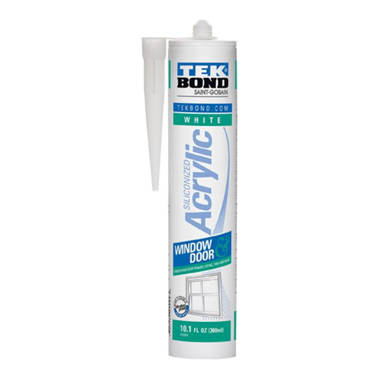 Tek Bond Silicone Acrylic Window and Door White Caulk- 10oz — Timothy's ...